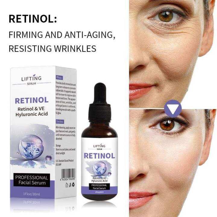 Retinol Anti Aging Removal Wrinkle Serum Firm Lift Fade Fine Lines ...