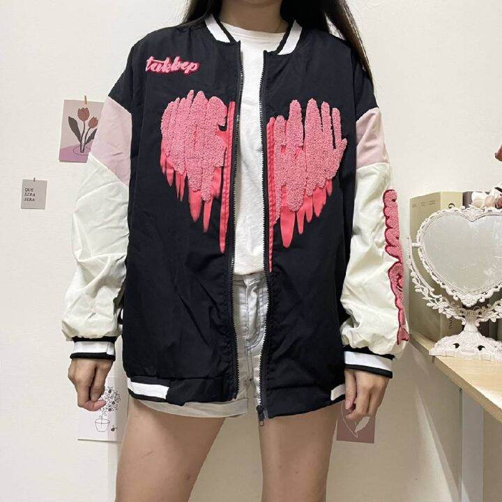 [READY] LAST RESTOCK TAKKEP TUFF VARSITY JACKET KOREA OVERSIZED RACER ...