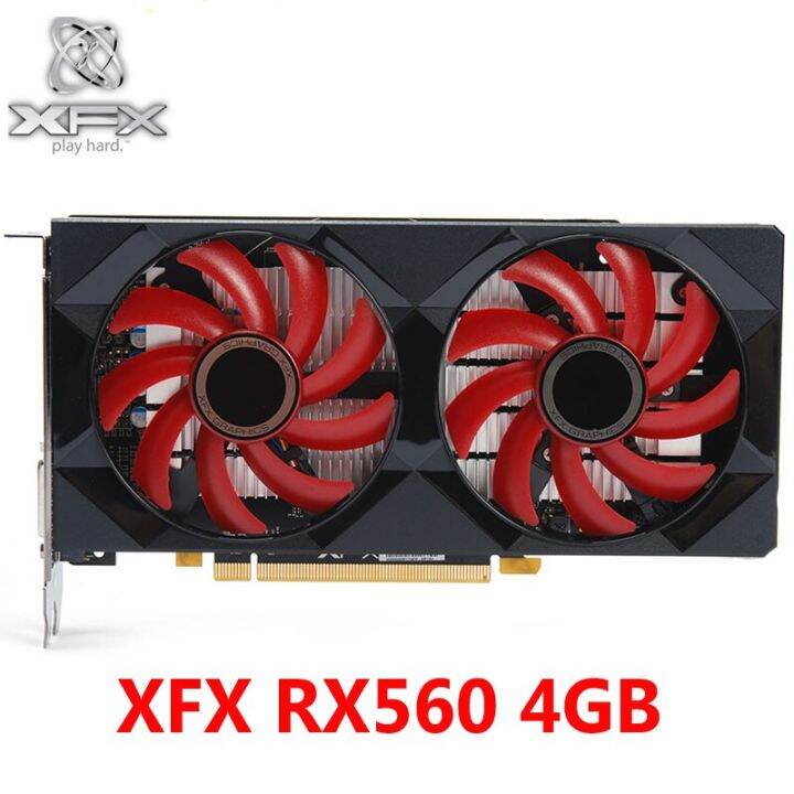 100% XFX Video Card RX 560 4GB 128Bit GDDR5 Graphics Cards For AMD RX 500 Rx 560D RX560 4G ...