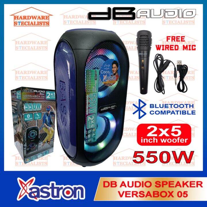 Astron DB Audio Bluetooth Speaker VERSA 05 with FREE Wired Mic Original ...