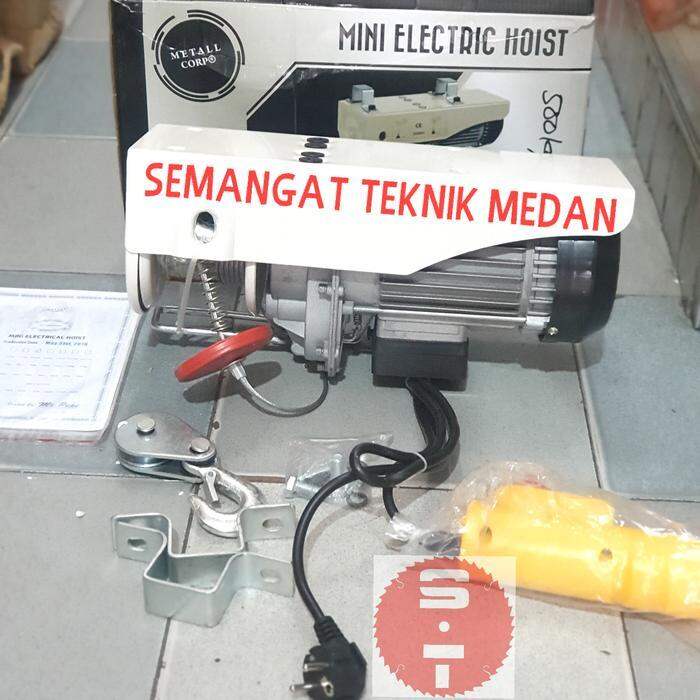 MINI ELECTRIC CHAIN HOIST KATROL LISTRIK SLING 400 / 800kg METALCORP ...