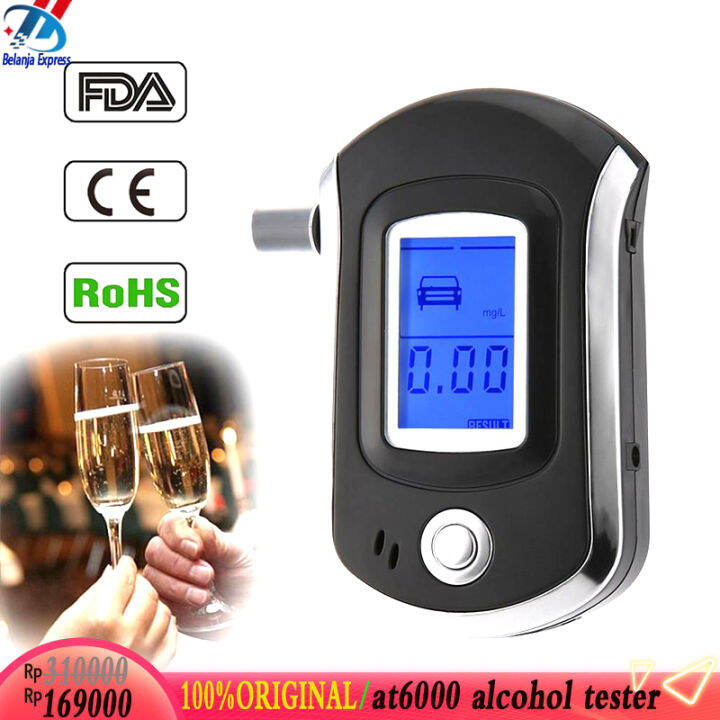 Alcohol Tester Digital Analyzer - Alat Ukur kadar alkohol tubuh AT6000 ...