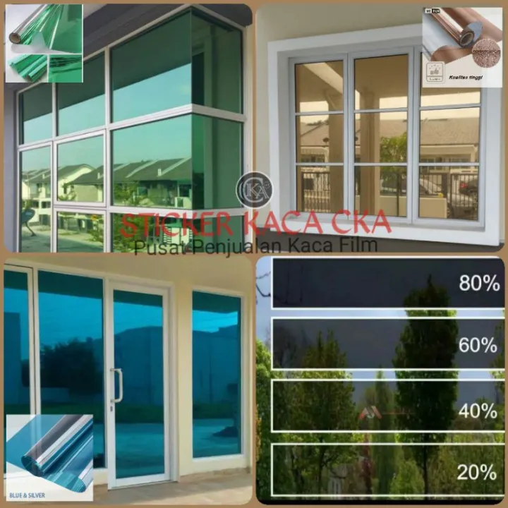 STIKER KACA ONE WAY/ KACA FILM CERMIN UNTUK JENDELA RUMAH, MOBIL ...