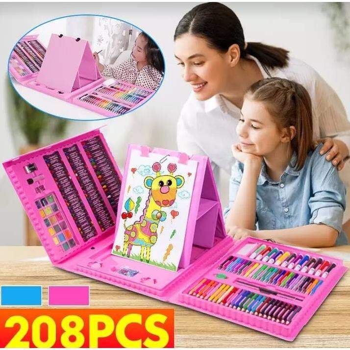 SUPER MEGA ART SET (208 PCS OF ARTSET) COLORING MATERIALS/TOOLS FOR ...