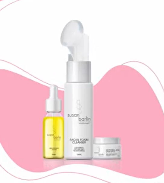 Susan Barlin Collection Set Facial Cleanser Dark Spot Cream Brightenig ...