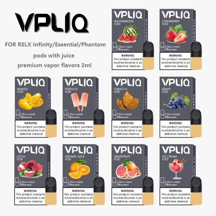 VPLIQ Relx Infinity Pods with Juice Compatible Relx Infinity/Essential ...