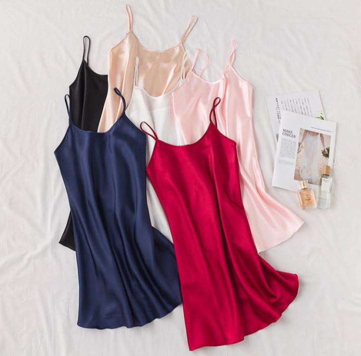 【STOCK+COD】Riya Fashion Premium quality silky sexy nighties for women ...