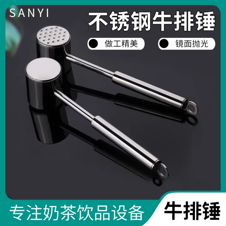 Solid 304 Stainless Steel Meat Hammer Beef Hammer Steak Hammer Pork