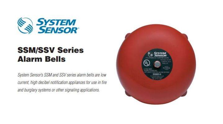 FIRE ALARM BELL SYSTEM SENSOR SSM24-8 CONVENTIONAL | Lazada PH