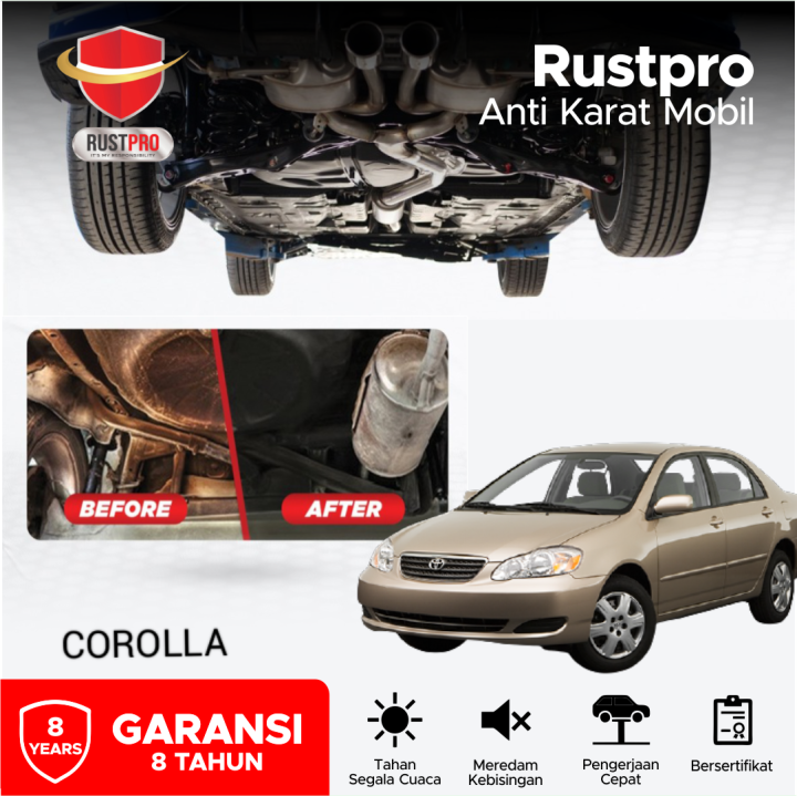 Rustpro Anti Karat Kolong Mobil Corolla - Lapisan Resin Tahan Lama ...