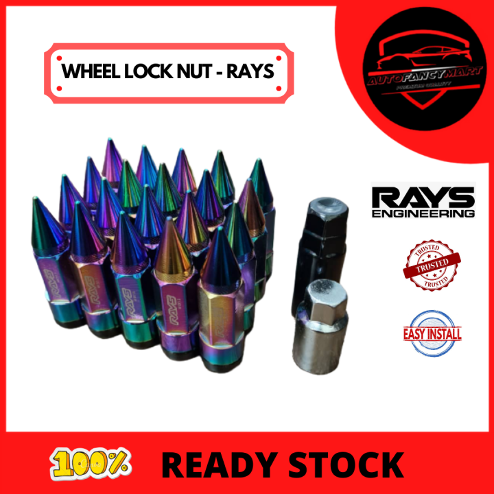 RAYS Racing Wheel Nut LONG Steel Heavy Duty Tyre Rays Nut M12xP1.5 ...