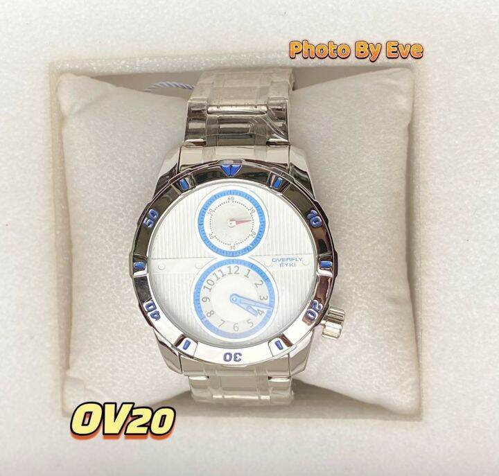 OVERFLY ชายสายเลทเงิน2วงปัดขาว เท่มากจ้าาพร้อมส่งในไทย OV20 | Lazada.co.th