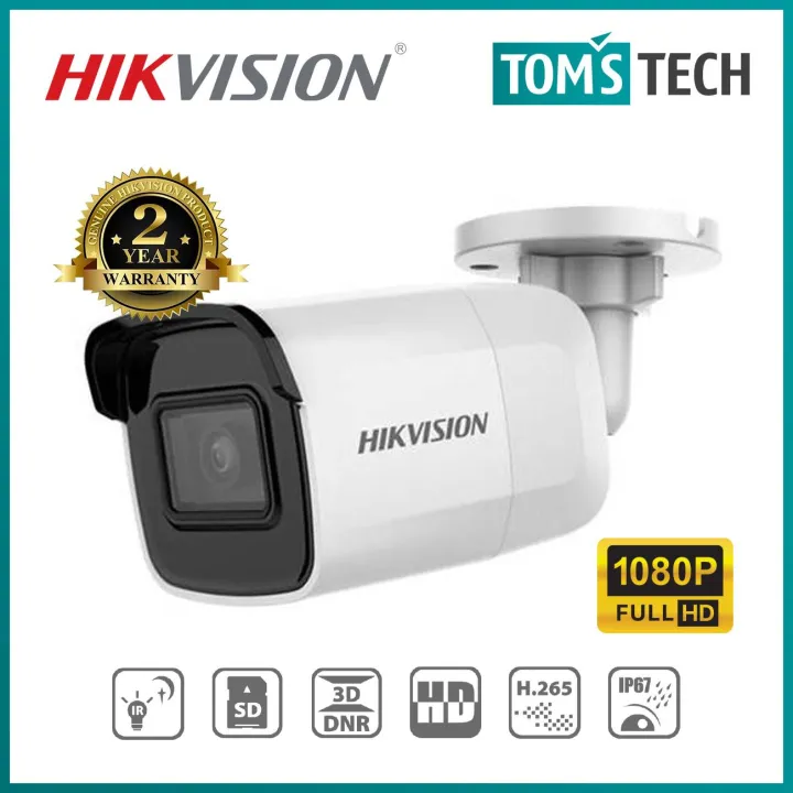 Hikvision DS-2CD2021G1-I 2MP IR 4mm Fixed Bullet Network CCTV IP Camera - Tomstech | Lazada