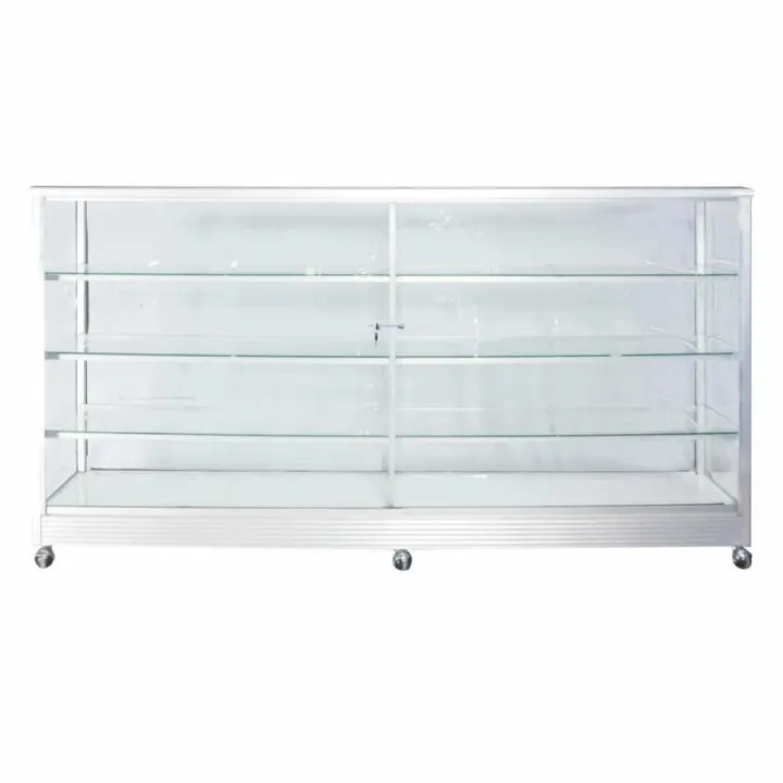 RAK Kaca ETALASE KACA 1,8 Meter (180cm) RODA KHUSUS BOGOR DAN DEPOK ...