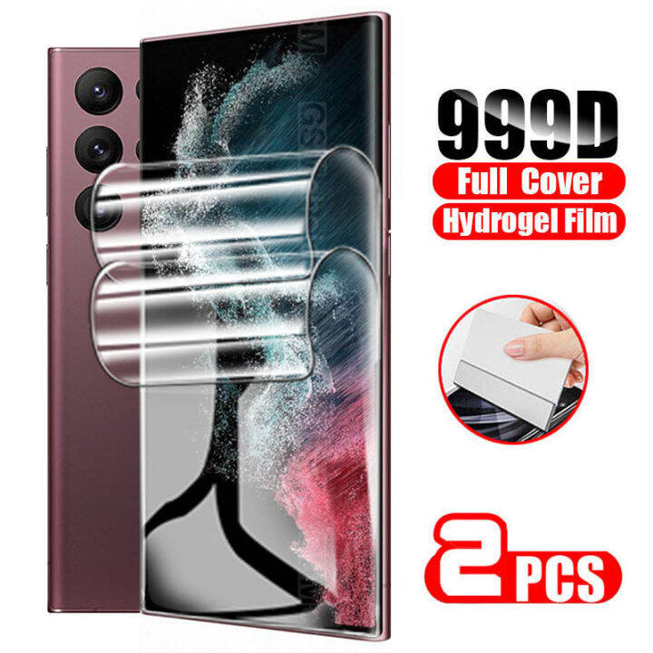 Hydrogel Film For Samsung Galaxy S21 Ultra Plus S22 FE Protective Glass S22 Ultra Plus 72 A52 ...