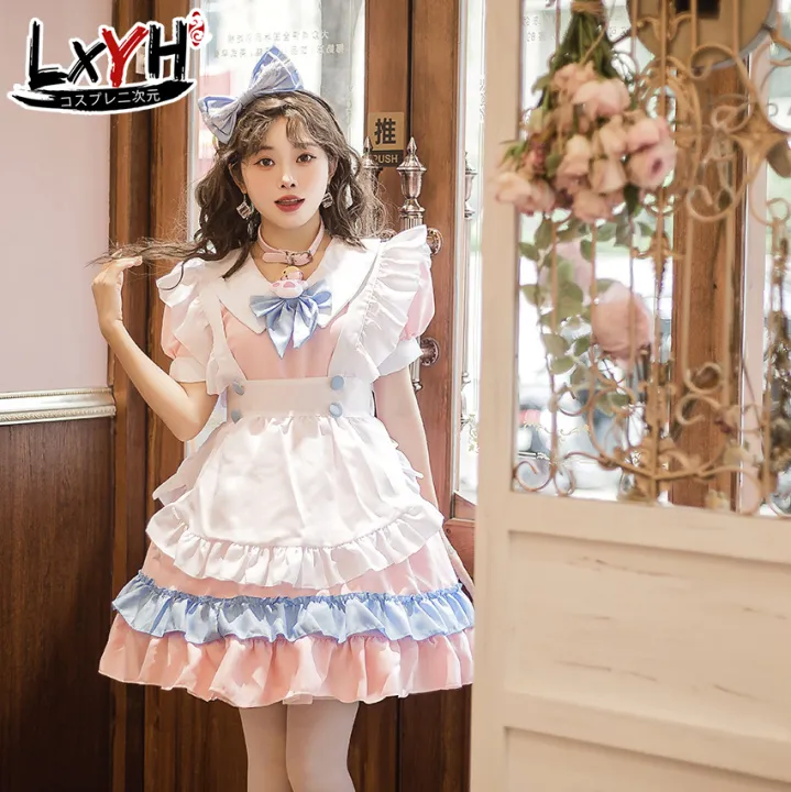 [LXYH- COSER KING] Plus Size Maid Outfit Super Cute Big Bow Lolita ...