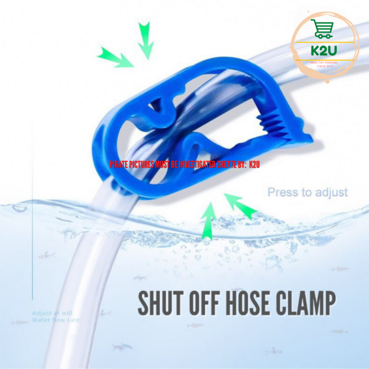 AQUARIUM Plastic Tube Tubing Clamps, 1/2" Tube OD Shut Off Hose Clamp ...