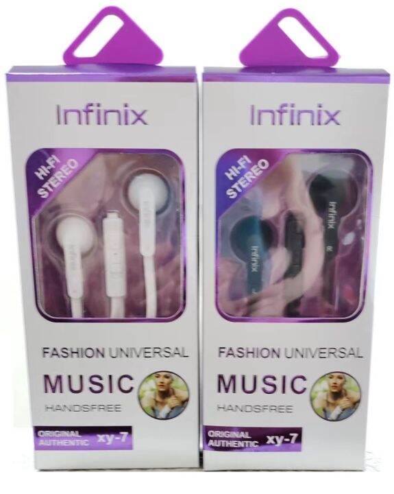 Infinix Dual Dynamic Drivers Earphones w/ 3.5mm Aux Jack Strong Bass ...