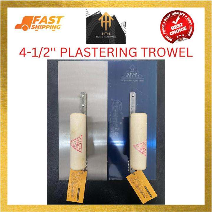 4-1/4"/ 4-1/2" PLASTERING TROWEL CEMENT / BESI SIMEN PLASTER | Lazada