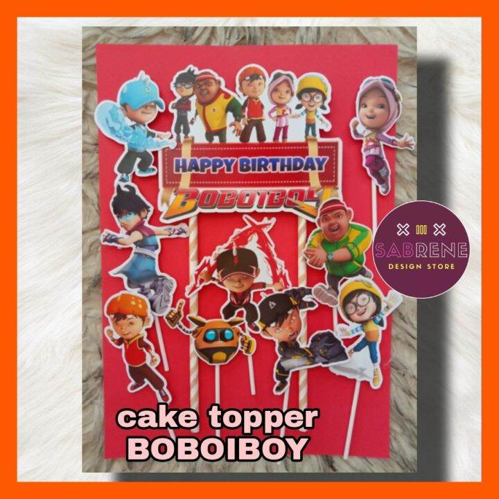 BOBOIBOY 2 CAKE TOPPER BAKEWARE DECORATION | Lazada