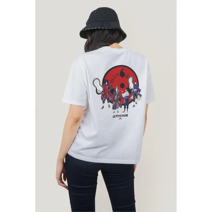 OXGN Ladies' Naruto Shippuden Uchiha Clan Oversized Fit Tee With ...