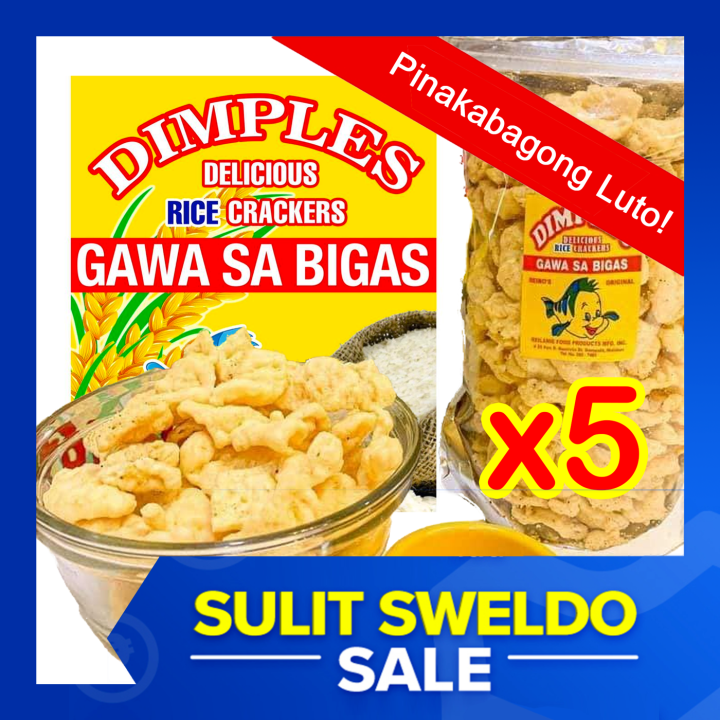 5 packs Dimples RICE CRACKERS SNACKS Gawa sa Bigas Dimple Want Japan Cracker Wholesale Kropek ...