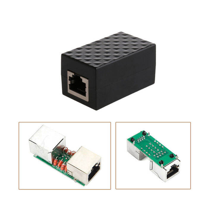 RJ45 Lightning Protection LAN Adapter Ethernet Network Protect Device ...