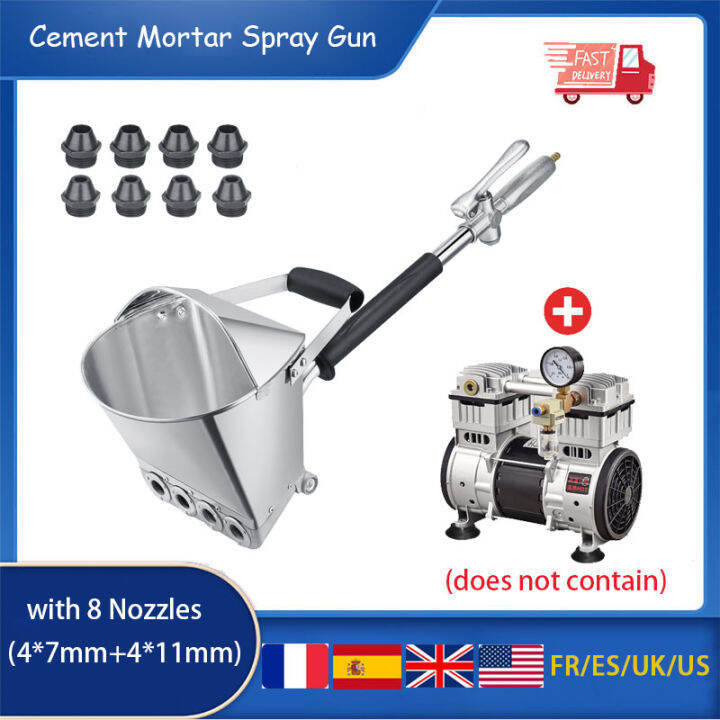 Cement Mortar Spray Hopper Plaster Cement Sprayer Automatic Paint ...