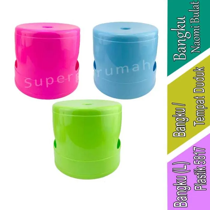 Bangku Plastik - Tempat Duduk -Bangku Naomi Bulat - Bangku (L) 5817 ...