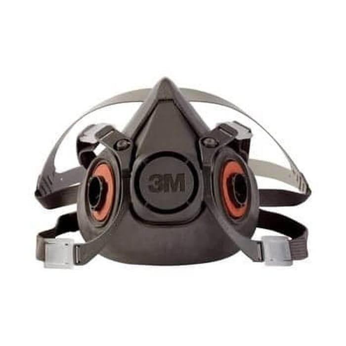 Original Masker 3M 6200 Double Respirator Half Face Safety Gas Kimia ...