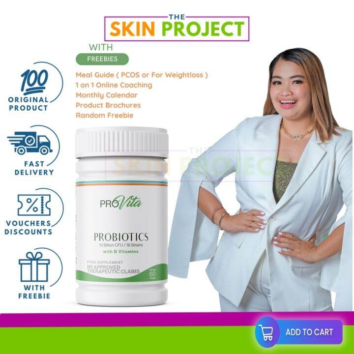 PROMO‼️ProVita Probiotics 60 Caps plus FREEBIE‼️ PCOS30 | Lazada PH