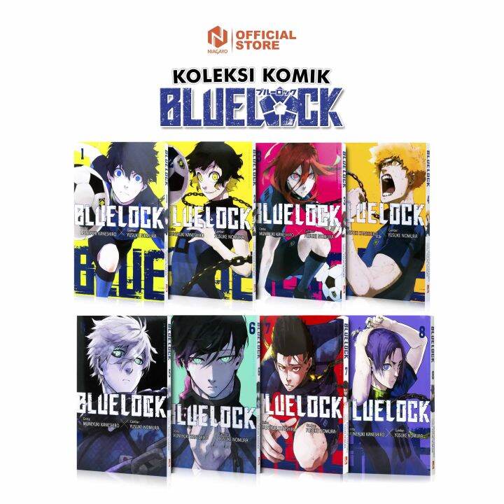 Buku Komik Blue Lock Manga Series 01 02 03 04 05 06 07 08 Karya ...