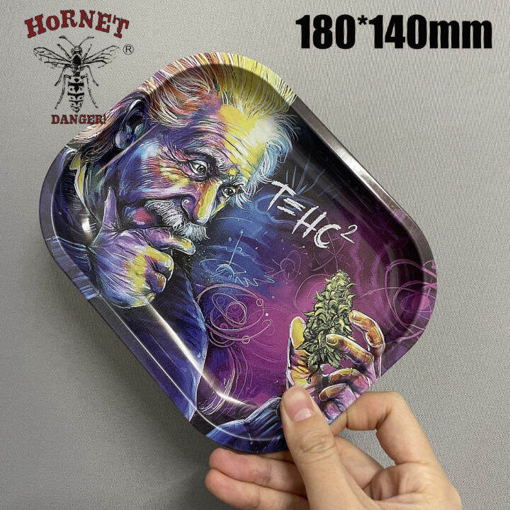 18cm*14cm Einstein T=HC2 Metal Rolling Tray | Lazada.co.th