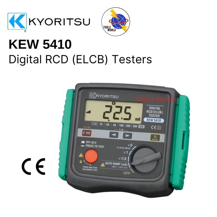 Kyoritsu KEW 5410 Digital RCD (ELCB) Tester - Original - 1 Year ...