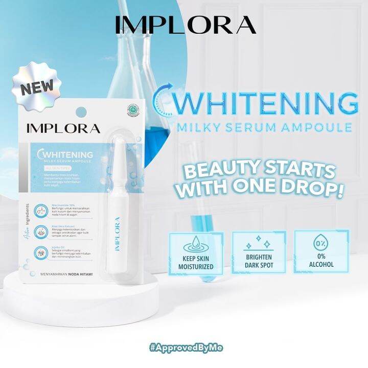 Implora Whitening Milky Serum Ampoule 5ml | Lazada Indonesia