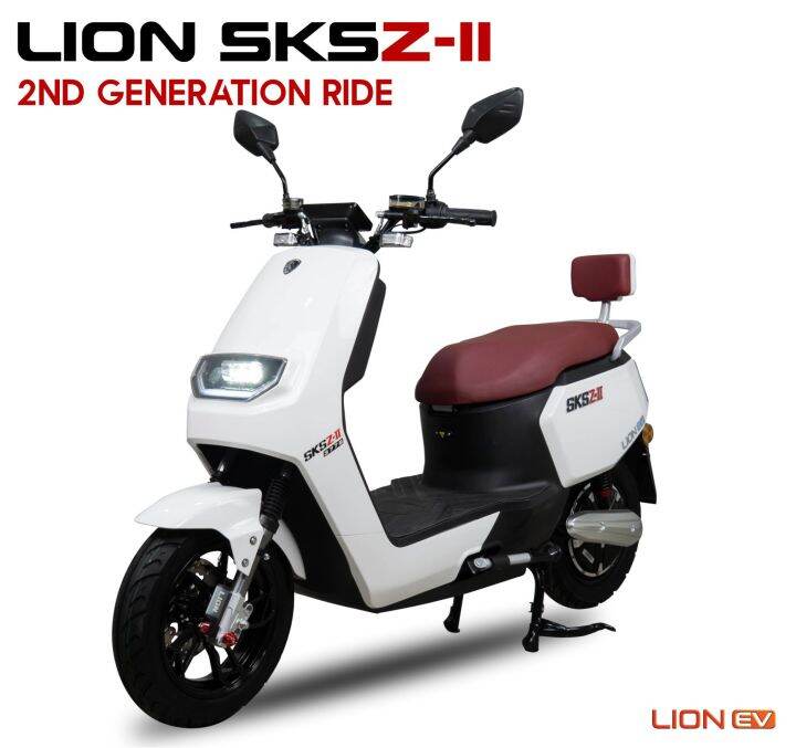 รถมอเตอร์ไซค์ไฟฟ้า รถไฟฟ้า Lion SKS Z2 Gen2 จดทะเบียนได้ 2000 Watt รุ่น Lion Z2 สุดฮอต ...