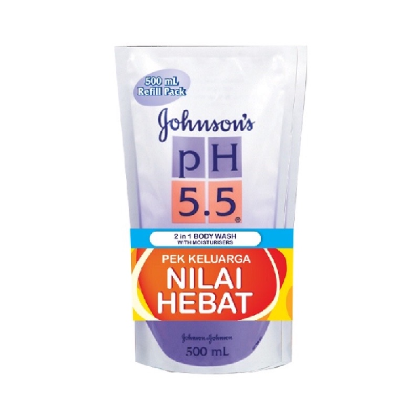 Johnson's PH5.5 2in1 Body Wash with Moisturizers Refill (500ml) Twin Pack | Lazada