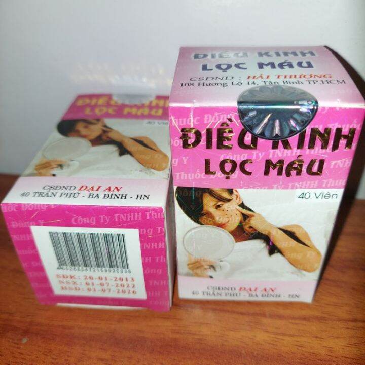 1 HỘP ĐIỀU KINH LỌC MÁU - 40 viên | Lazada.vn