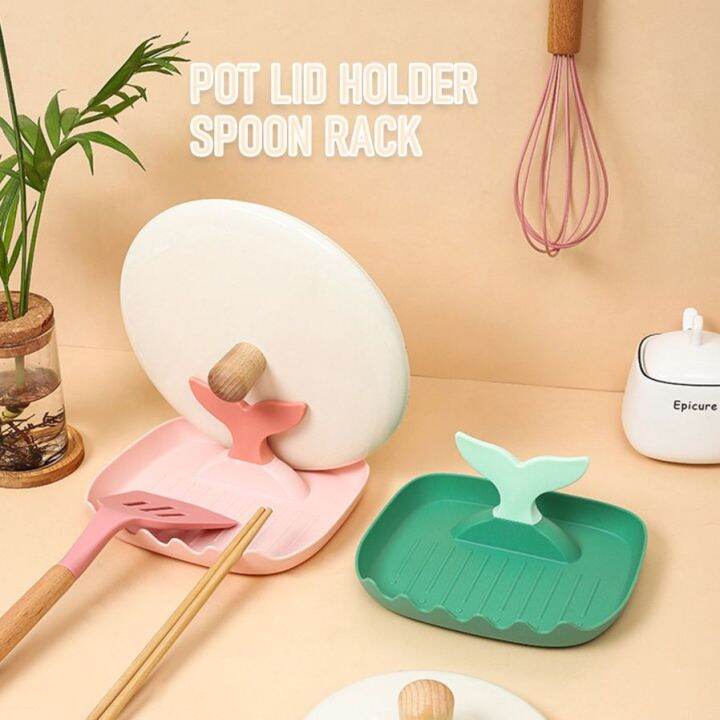 MOCHI Kitchen Spoon Holders Fork Spatula Rack Shelf Organizer Plastic ...