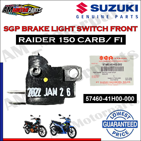 SGP BRAKE LIGHT SWITCH FRONT FOR RAIDER 150 CARB/FI (57460-41H00-000 ...