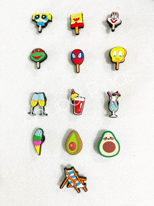 Jibbitz / yummy foodies charms design / jibbitz charms/ jibbitz ...