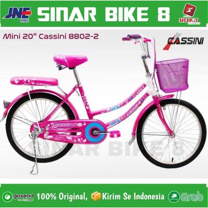 Sepeda Mini Keranjang Perempuan Ukuran 20 Inch Cassini 8802-2 | Lazada ...
