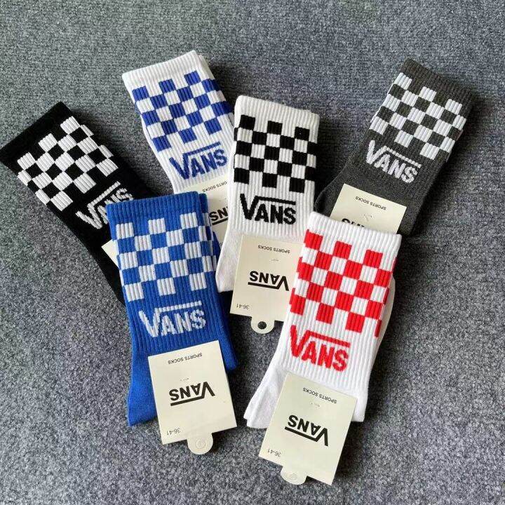 Vans socks fashion high cut women and men iconic socks cotton | Lazada PH