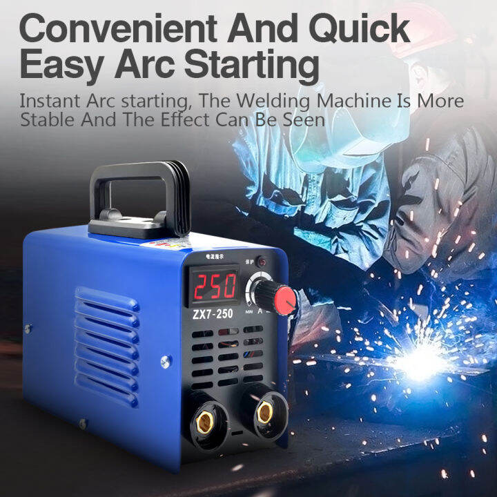 ZX7-250 Portable Mini Arc Welding Machine Handheld DC 220V 20A-200A ...