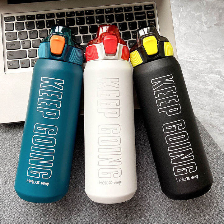 กระบอกน้ำเก็บความเย็น กระบอกน้ำสแตนเลส 316 มีหูหิ้ว กระติกน้ำเก็บความร้อน 780 ml. XY-510 ...