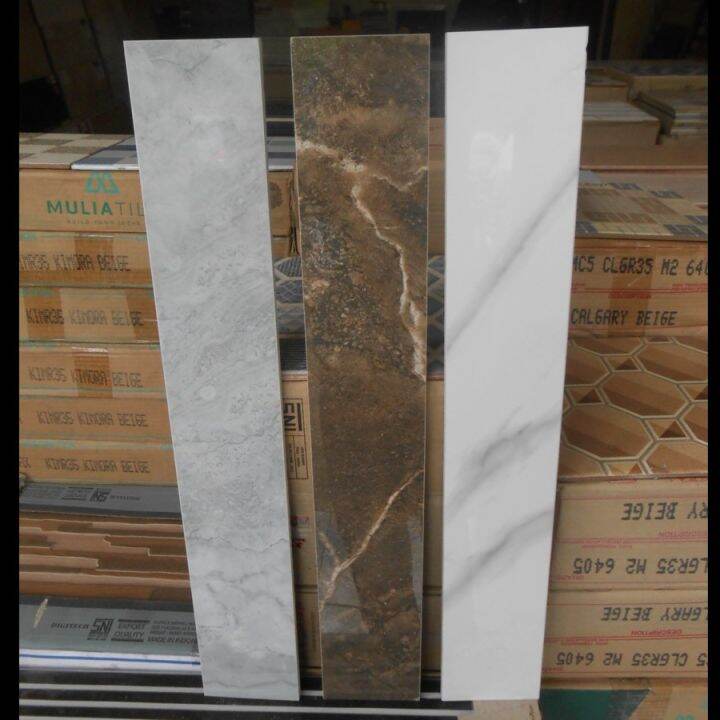 granit 10x60 - lis granit - motif marmer glossy | Lazada Indonesia