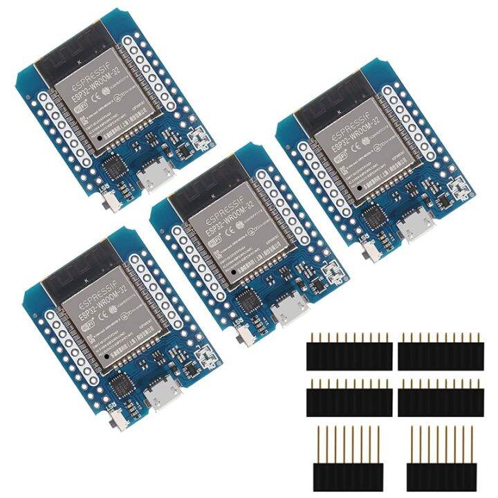 4pcs D1 Mini Nodemcu Esp32 Esp Wroom 32 Wlan Wifi Bluetooth Development