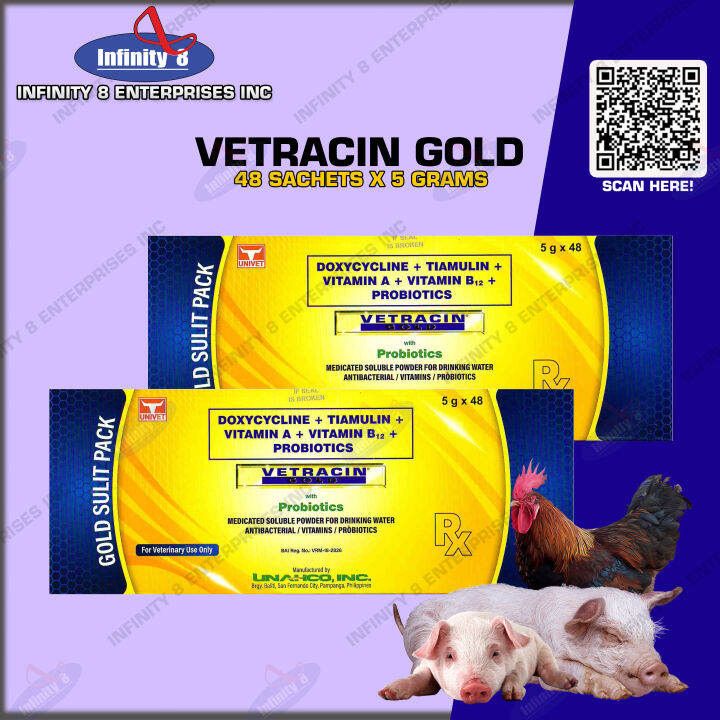 VETRACIN GOLD WITH PROBIOTICS - 5G x 48 SACHETS | Lazada PH
