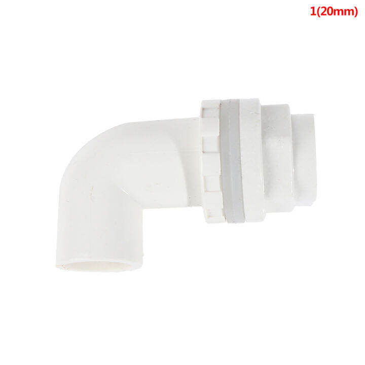 UNIKI 20 to 50mm L Type PVC Pipe Connectors Fish Tank Drain Joints ...
