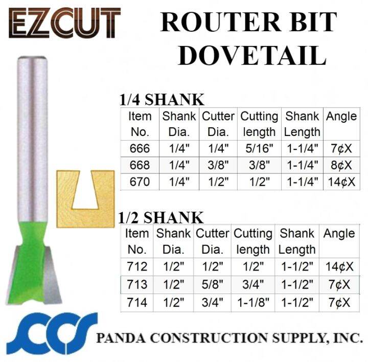EZ CUT Router Bit Dovetail | Lazada PH